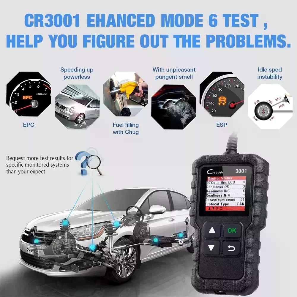 Escaner Automotriz Launch Creader 3001 Obd2 Scanner Multimar - Imporchile