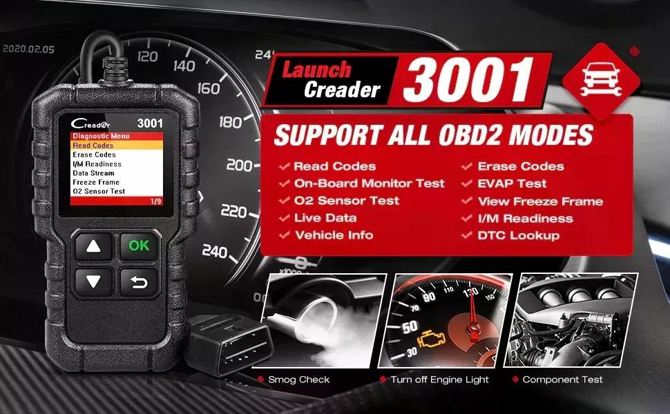 Escaner Automotriz Launch Creader 3001 Obd2 Scanner Multimar - Imporchile