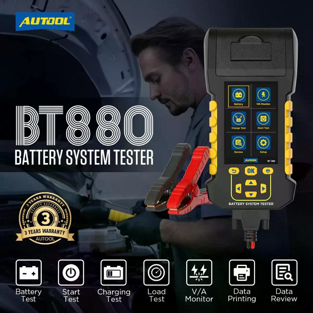 Scanner Bateria Automotriz Autool Bt880 12-24v Plomo Gel Agm - Imporchile